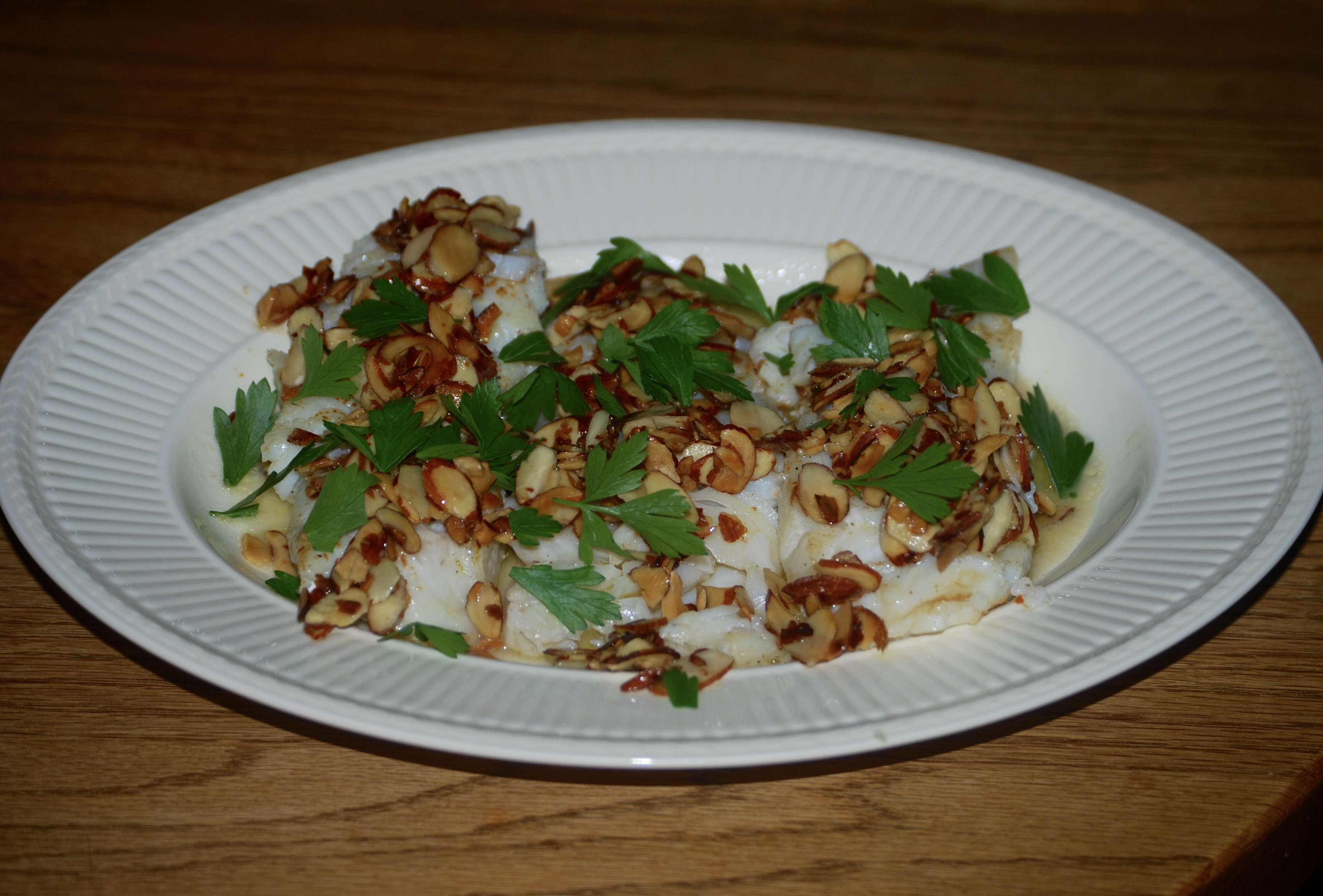 Fish with Toasted Almonds – Cooking with Nigella